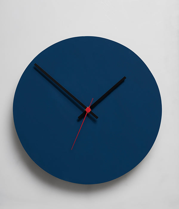 Round Clock Midnight Blue – Native Decor